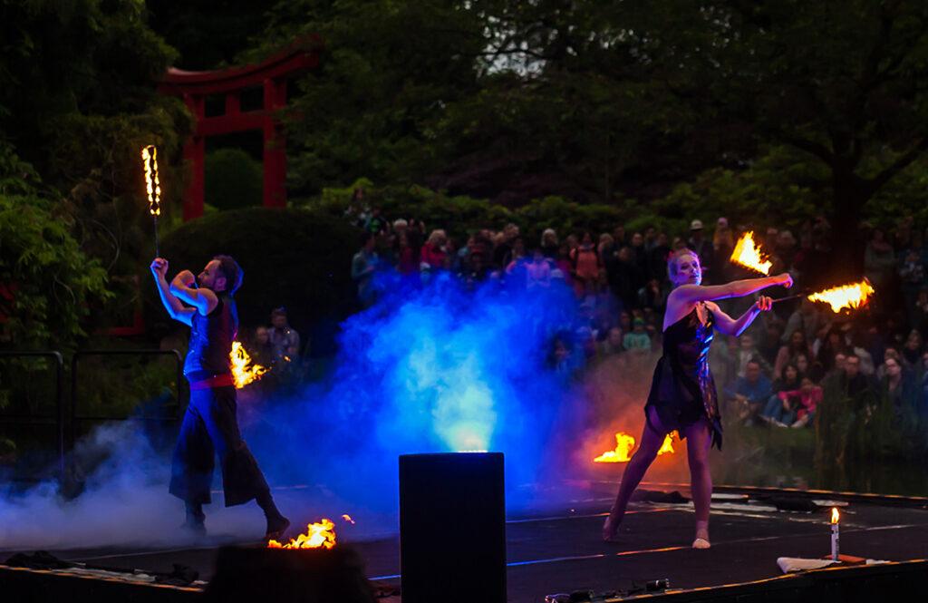 Unsere Feuershow bei den Hagenbecks Dschungelnächten · Flamba